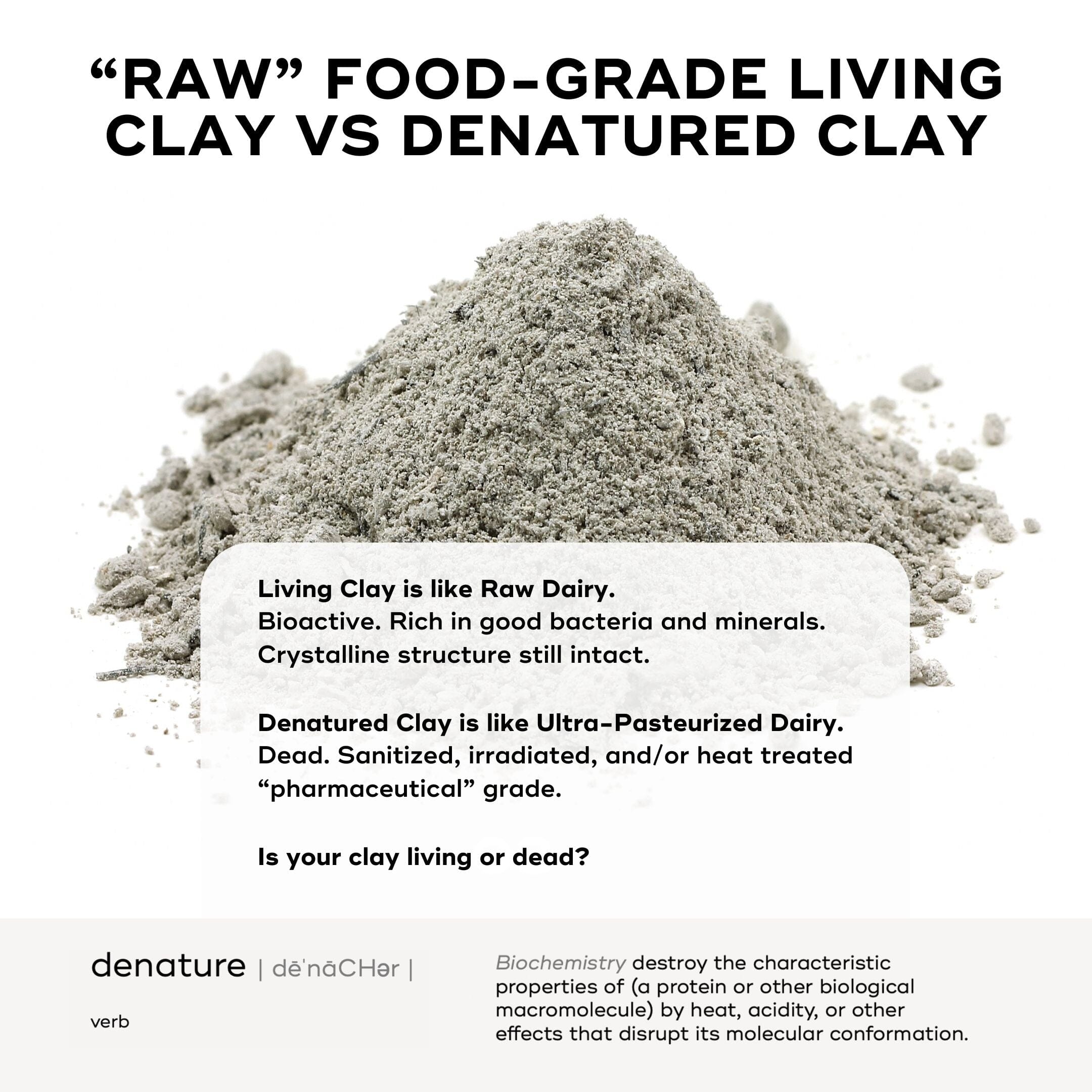 Akamai Living Clay | Calcium Montmorillonite Bentonite Clay