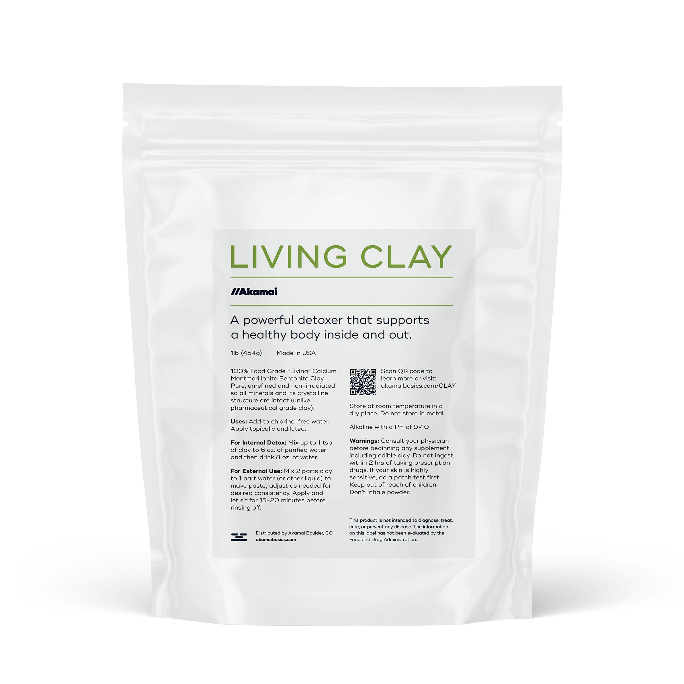 Akamai Living Clay | Calcium Montmorillonite Bentonite Clay